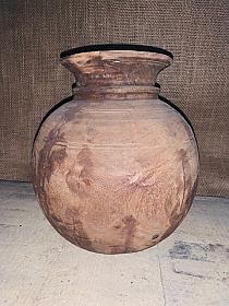Neck wooden pot uit Nepal | LL Schilderwerken